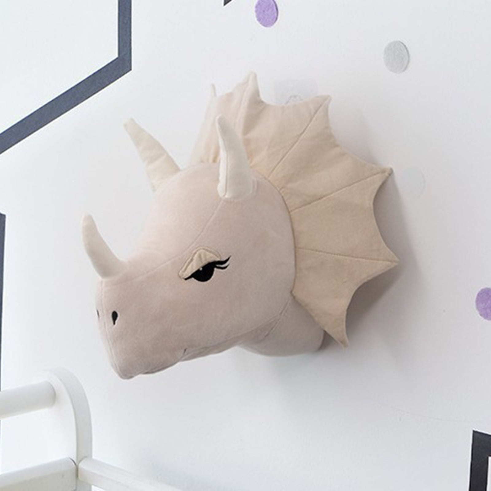 Rewenti Head Wall Decor Plush Toys for Nursery, Cute Stuffed Head Wall ...