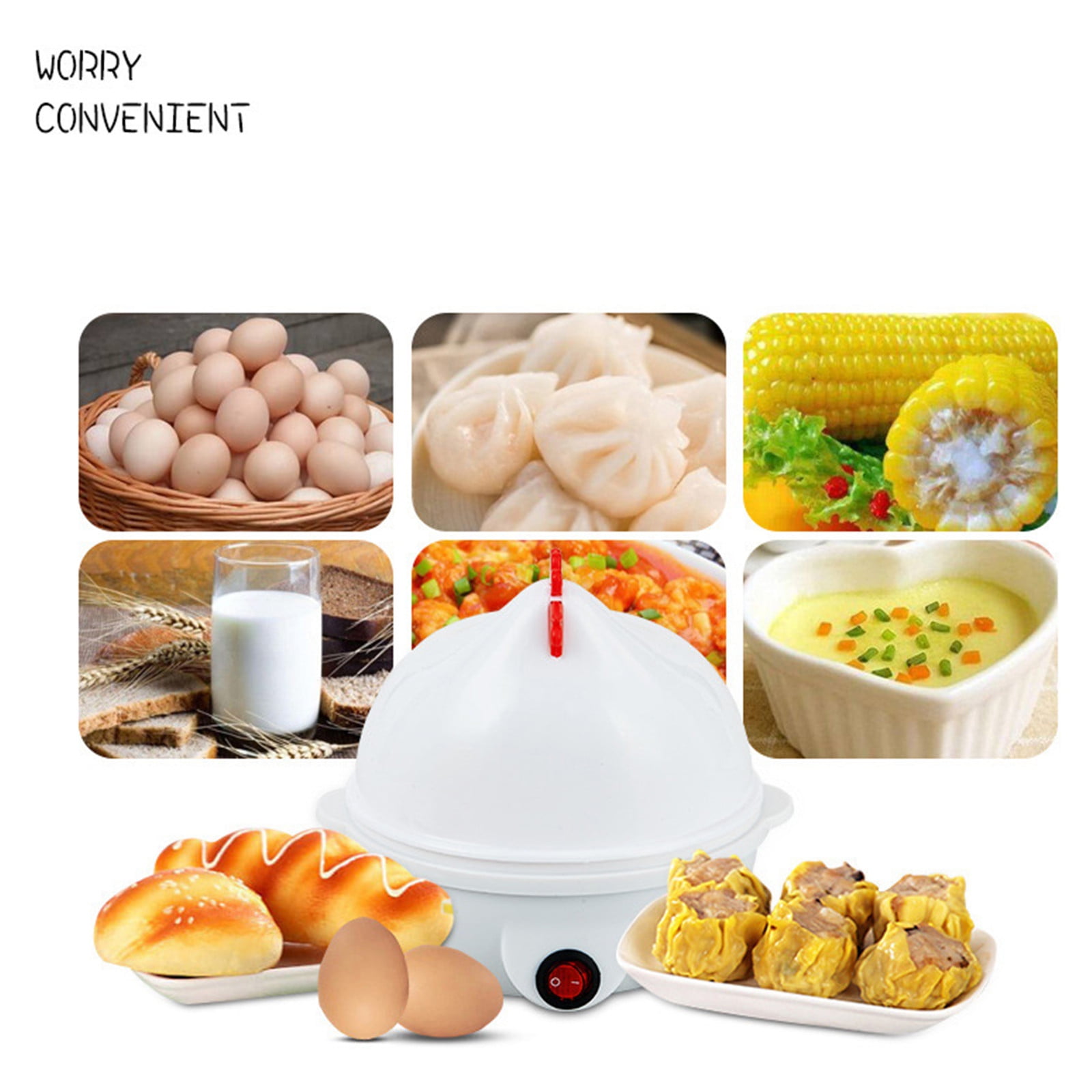 Rewenti Home Tri Color and Cute Multi Functional Steam Cooking Pot ...