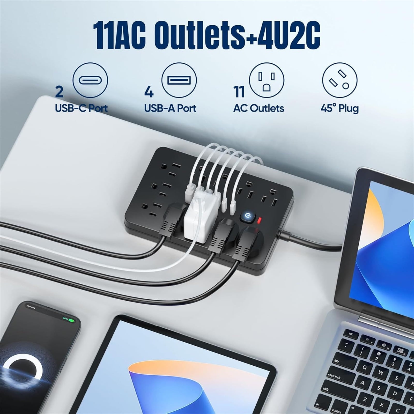 Rewenti Hub Multiport Adapter USB C Multiport Hub Laptop Docking ...