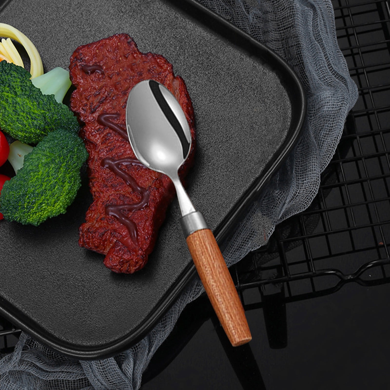 Rewenti Stainless Steel Flatware Set Spoon and fork Set Kitchen ...