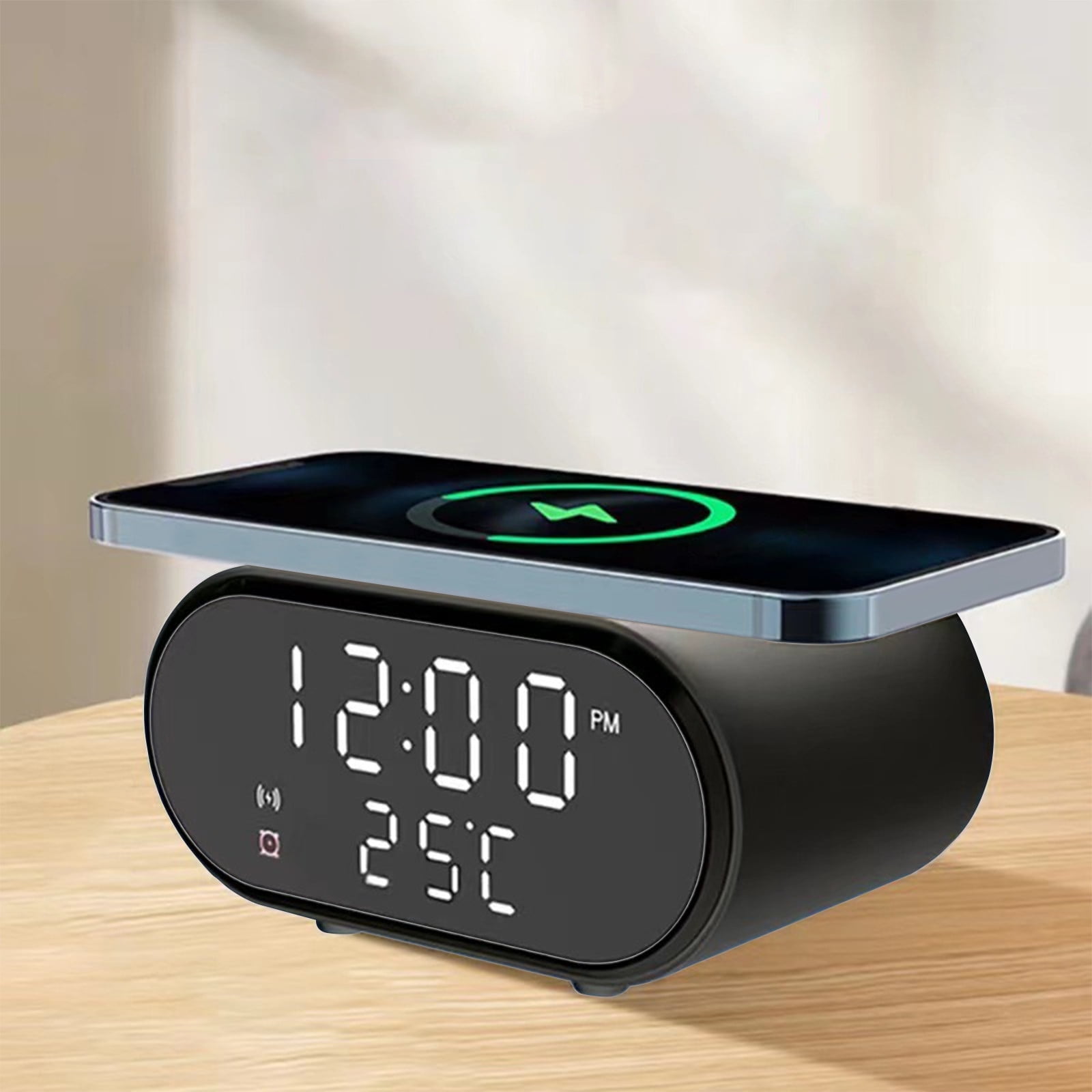 Wireless Charging Station with Digital Alarm Clock Charging Station for ...