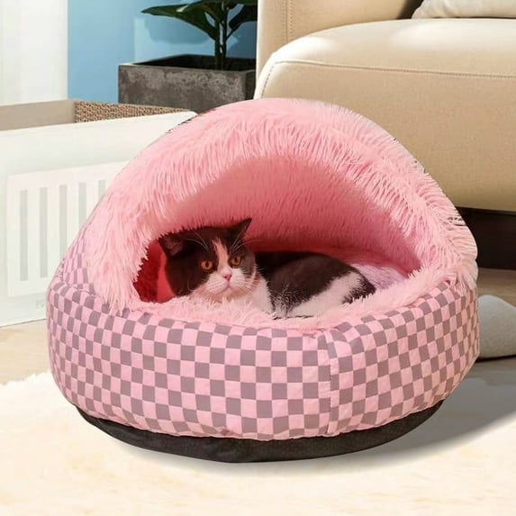 Rewenti Feledorashia pet bed Cozy Cave Bed with Cover Soft Plush ...