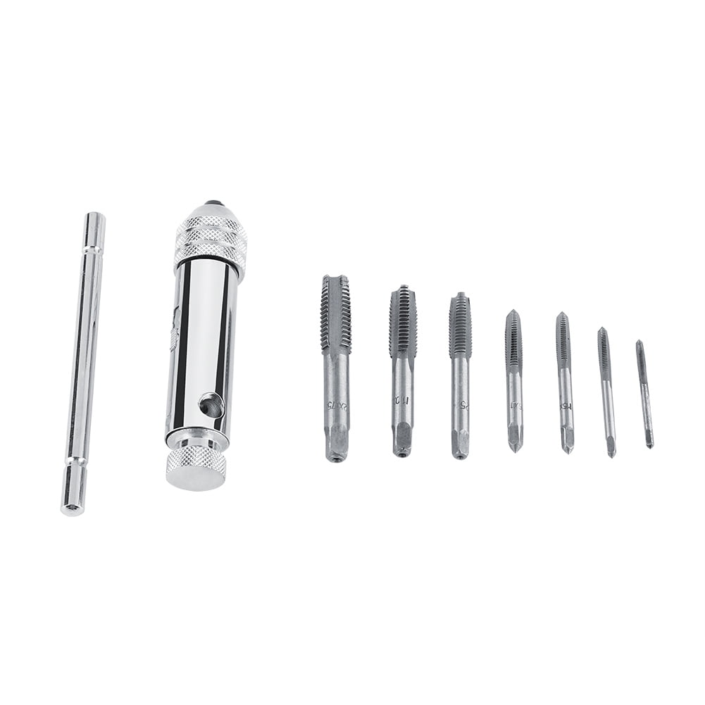 Rewera Adjustable Long T-Handle Ratchet Tap Wrench with Screw Thread ...