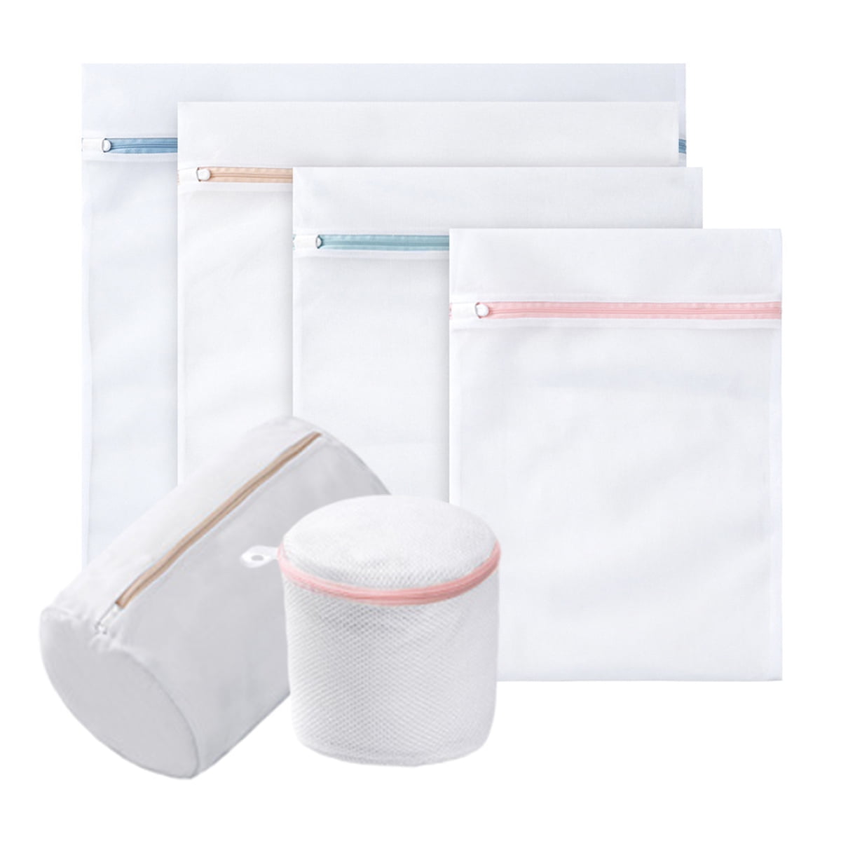 Rewera Mesh Laundry Bags for Delicates with Zipper, Travel Storage ...
