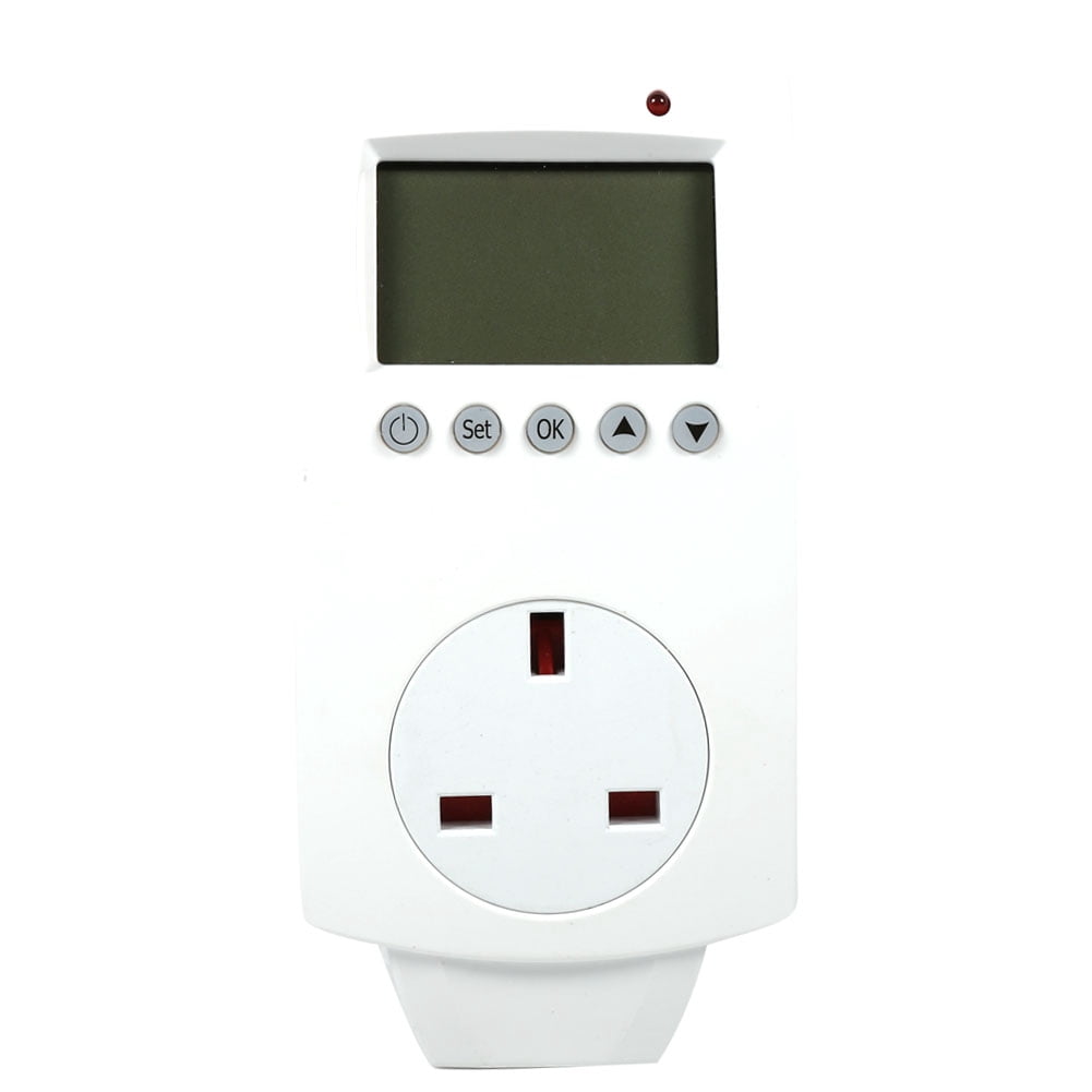 Rewera Plug In Thermostat Digital Programmable Temperature Controller ...