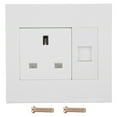 Rewera Single Outlet Wall Mounted Plug Adapter Socket - Walmart.com
