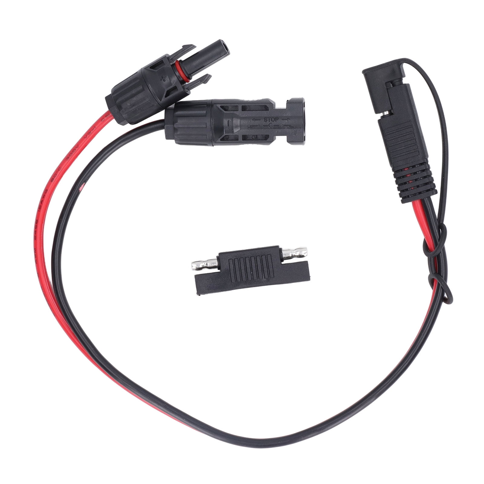 Rewera Solar Panel Connector Cable 12AWG PVC Copper Solar Panel to SAE ...