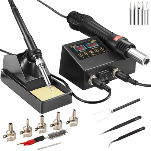 Rework Soldering Station, 2 in 1 SMD Hot Air Solder Station and ...