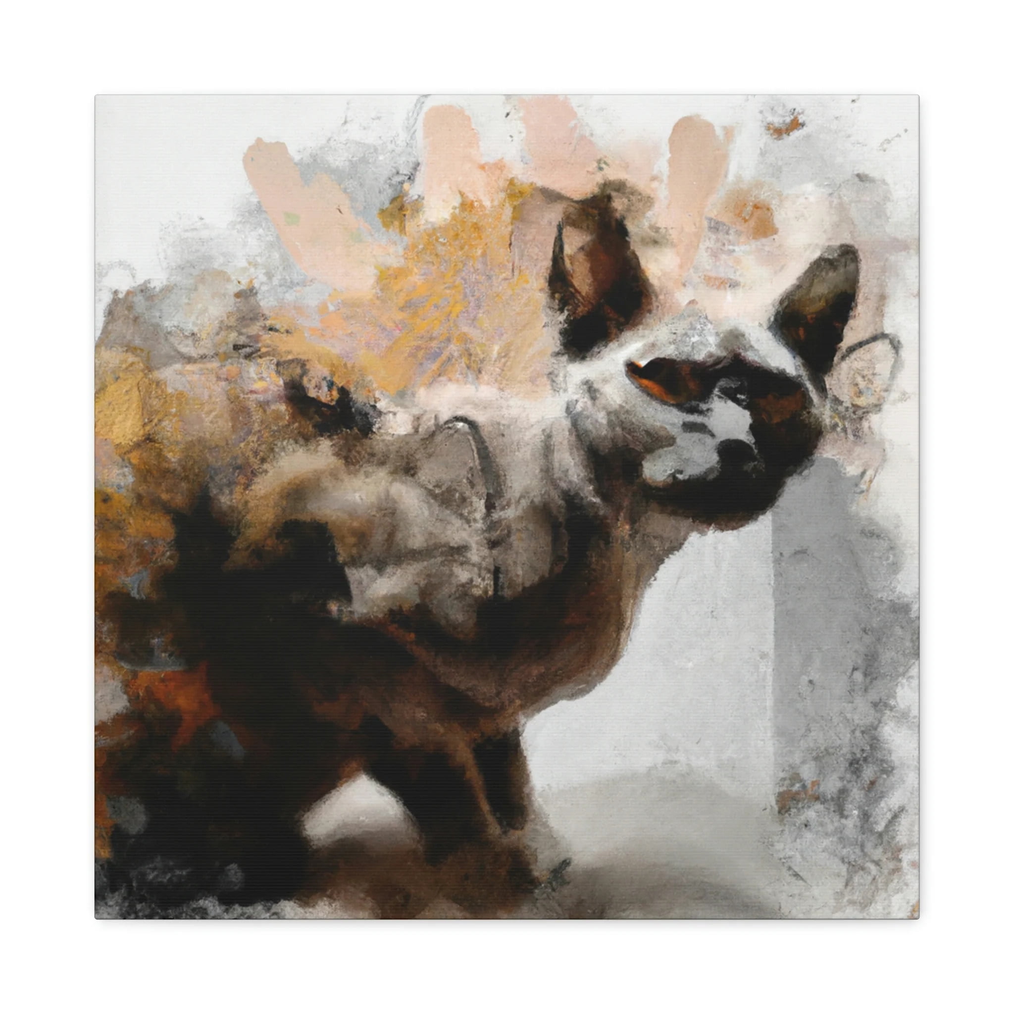 Rex Feline Expressionism - Canvas - Walmart.com