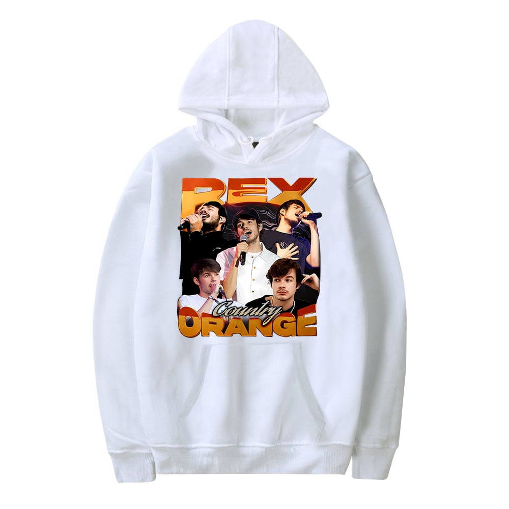 Rex Orange County 2025 Tour Merch Hoodie Long Sleeve Men Women Vintage Fashion Hip Hop Top (XXS ...