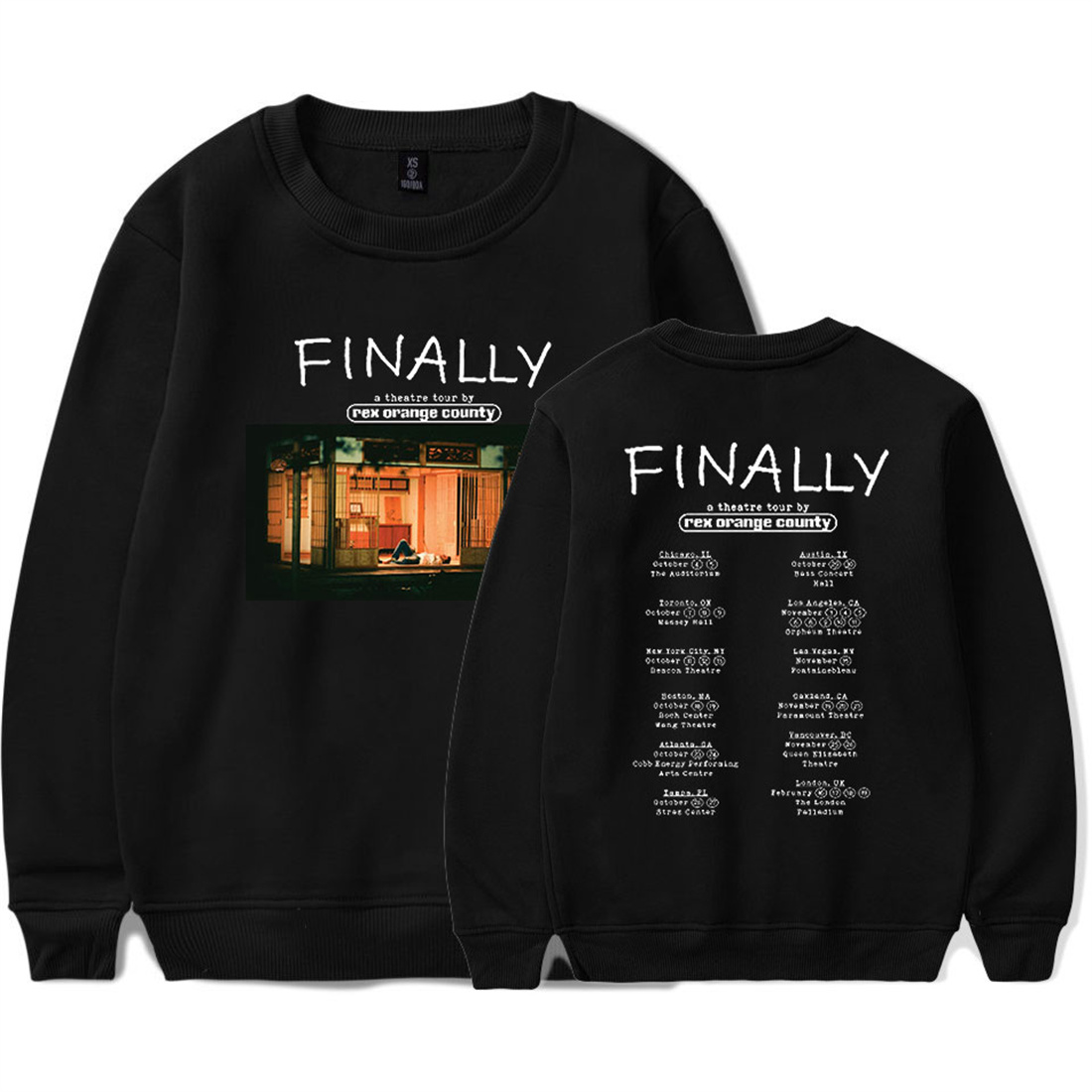 Rex Orange County FINALLY A Theatre Tour 2024 Sweatshirt Hip Hop ...