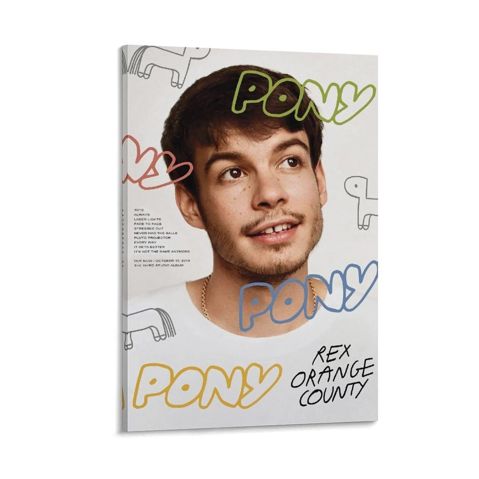 Rex Orange County Posters Pony Music Album Cover Canvas Poster Bedroom ...