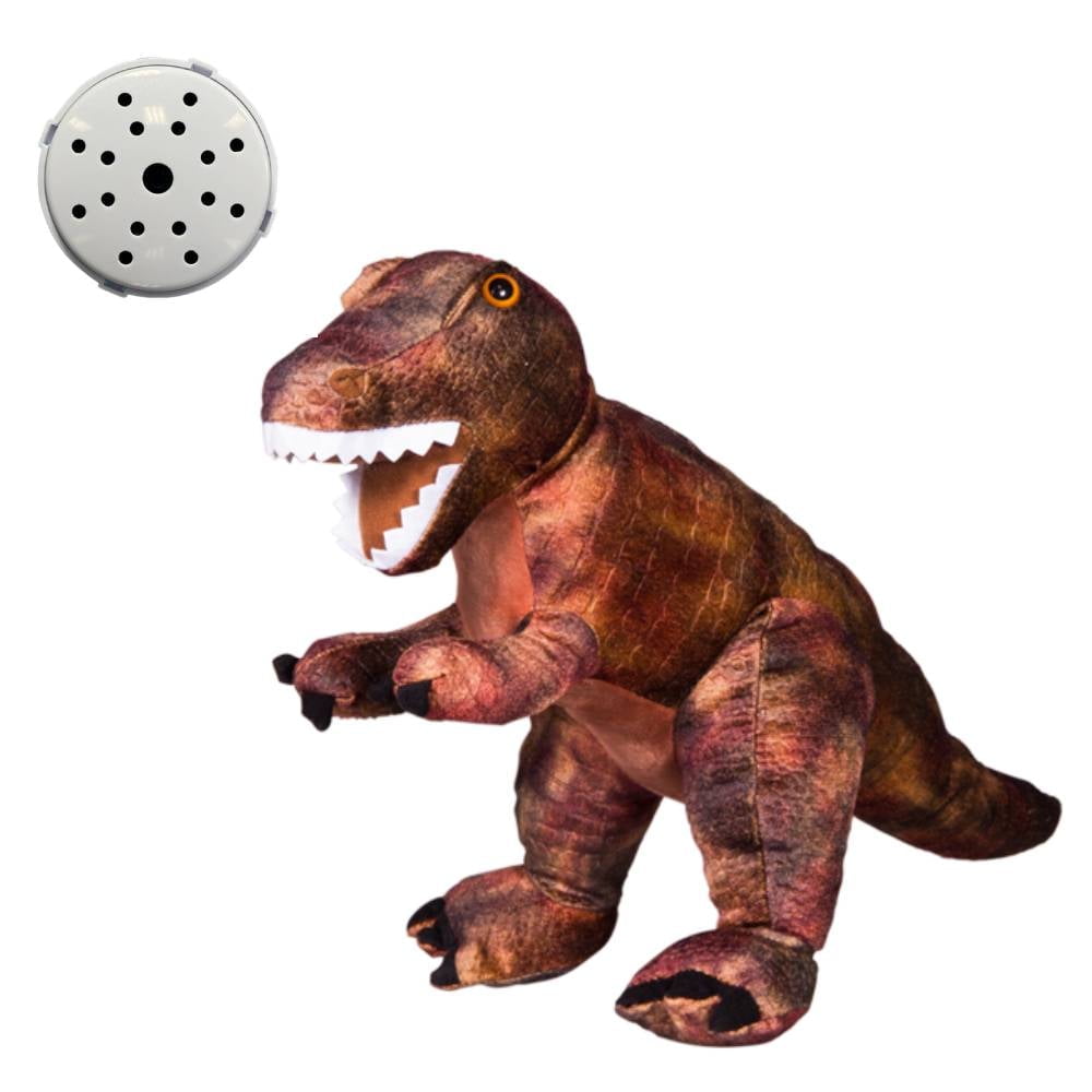 Rex the T Rex 16 Inch Plush Dinosaur Toy with Recorder Device, Soft ...