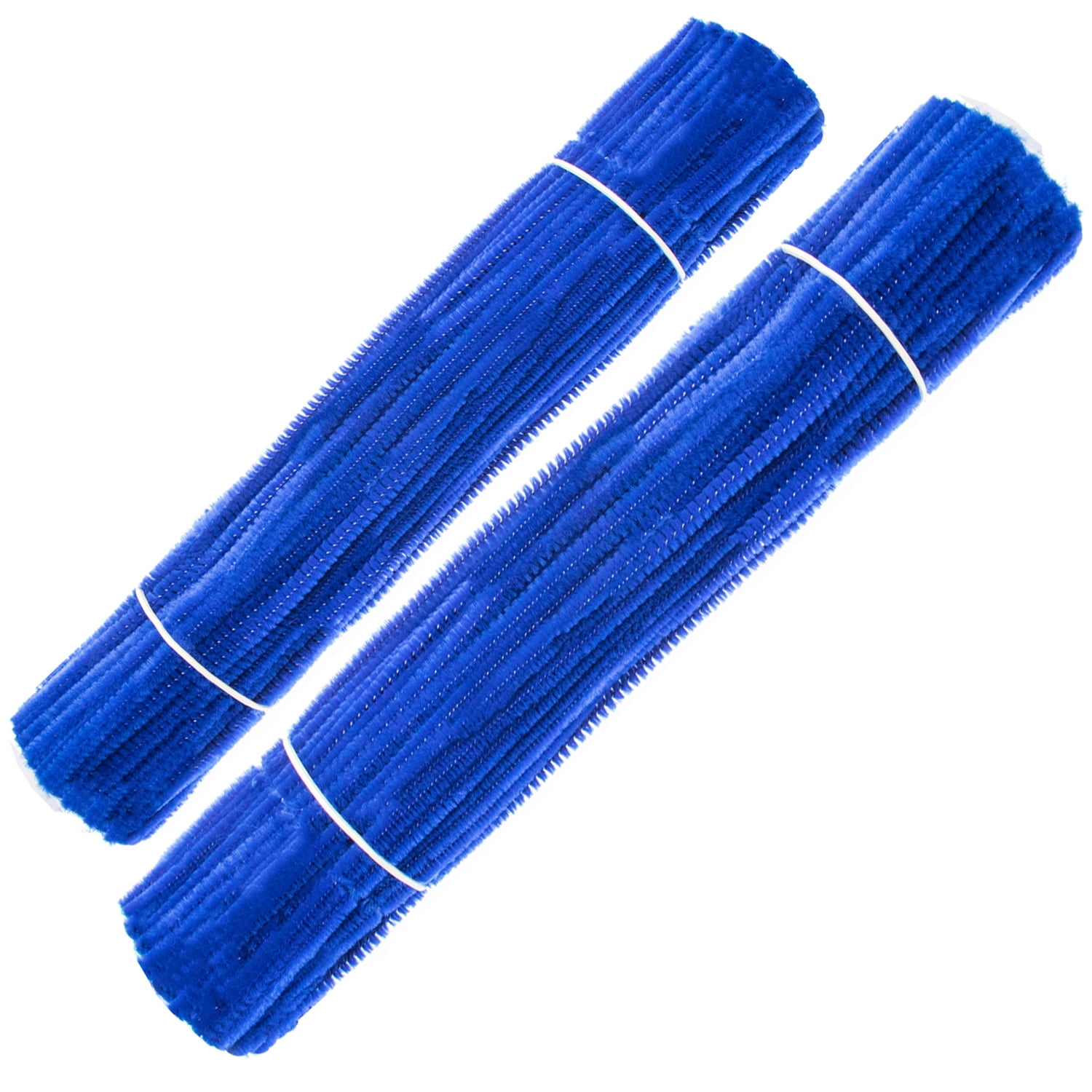 Rexero 200 Pieces Pipe Cleaners Blue Chenille Stem for DIY Art Craft ...