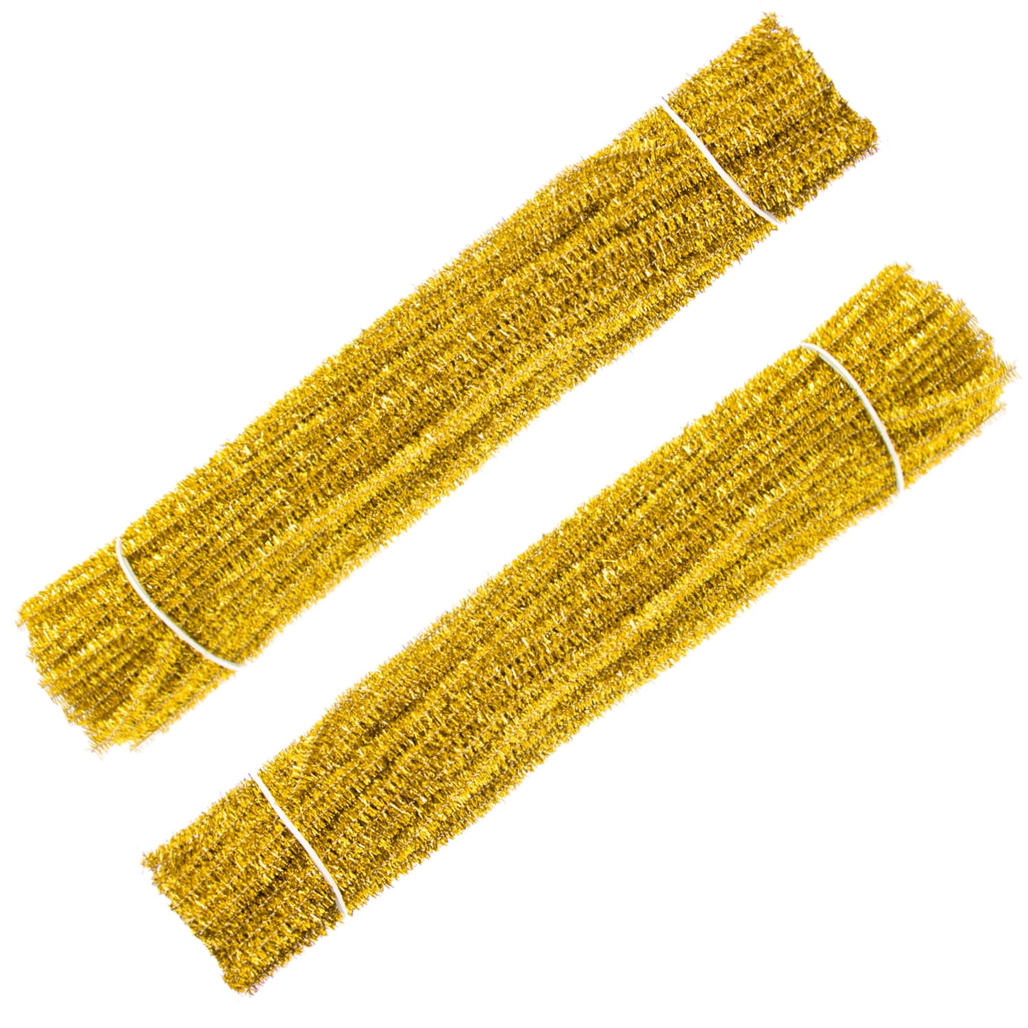 Rexero 200 Pieces Pipe Cleaners Gold Chenille Stem for DIY Art Craft ...