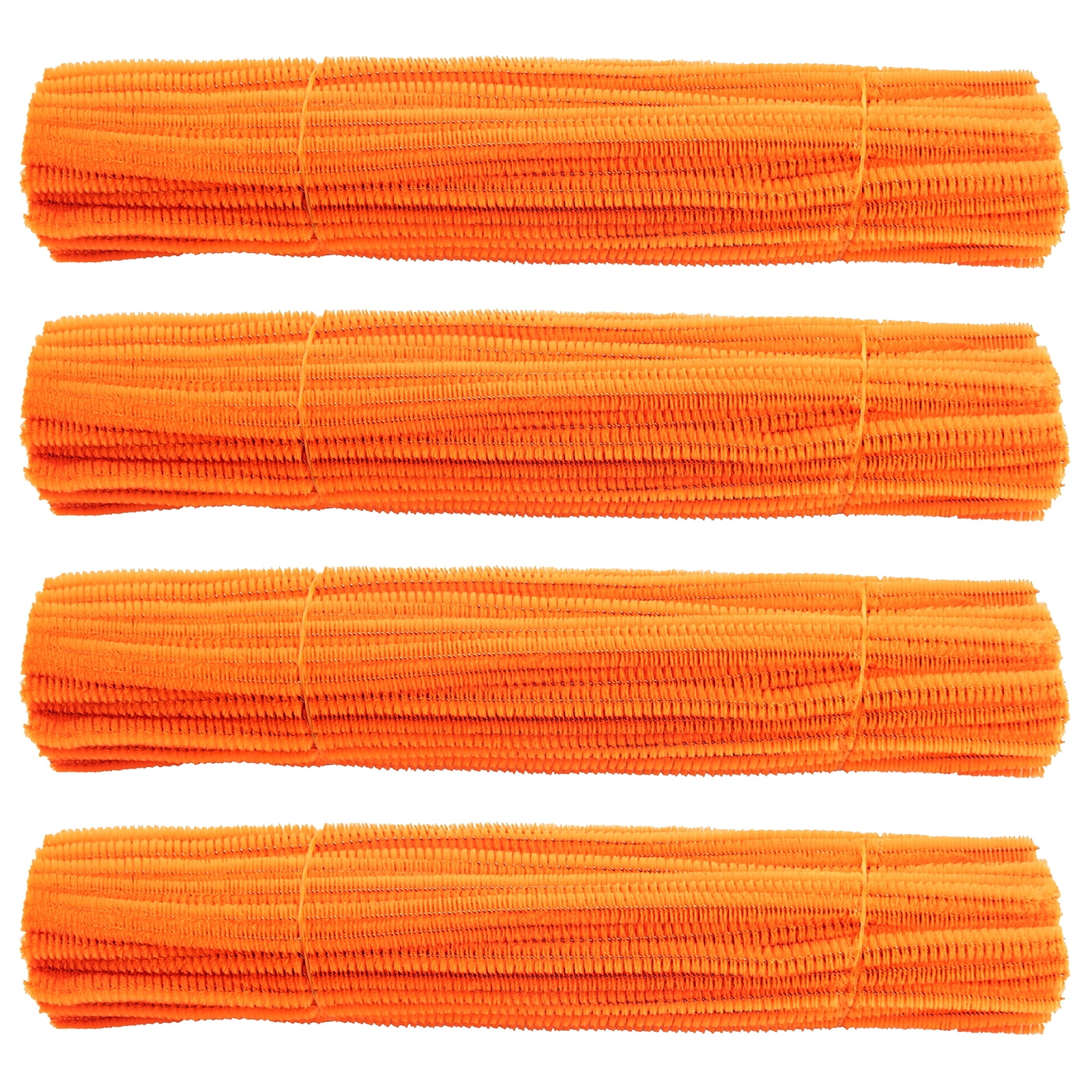 Rexero Soft, Long Pack of 400 Orange Pipe Cleaners Chenille Stem for ...