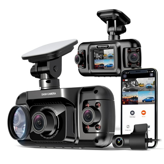 Rexing R4 4-Channel Car Recorder Dash Cam with 1080p Resolution, Wi-Fi ...