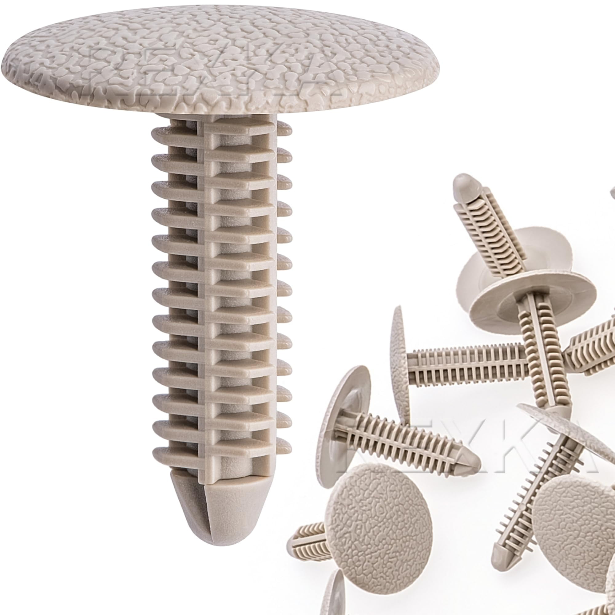 Rexka 10pcs Tan Nylon Headliner Retainer Clip XW7Z6302354AAB for Ford ...