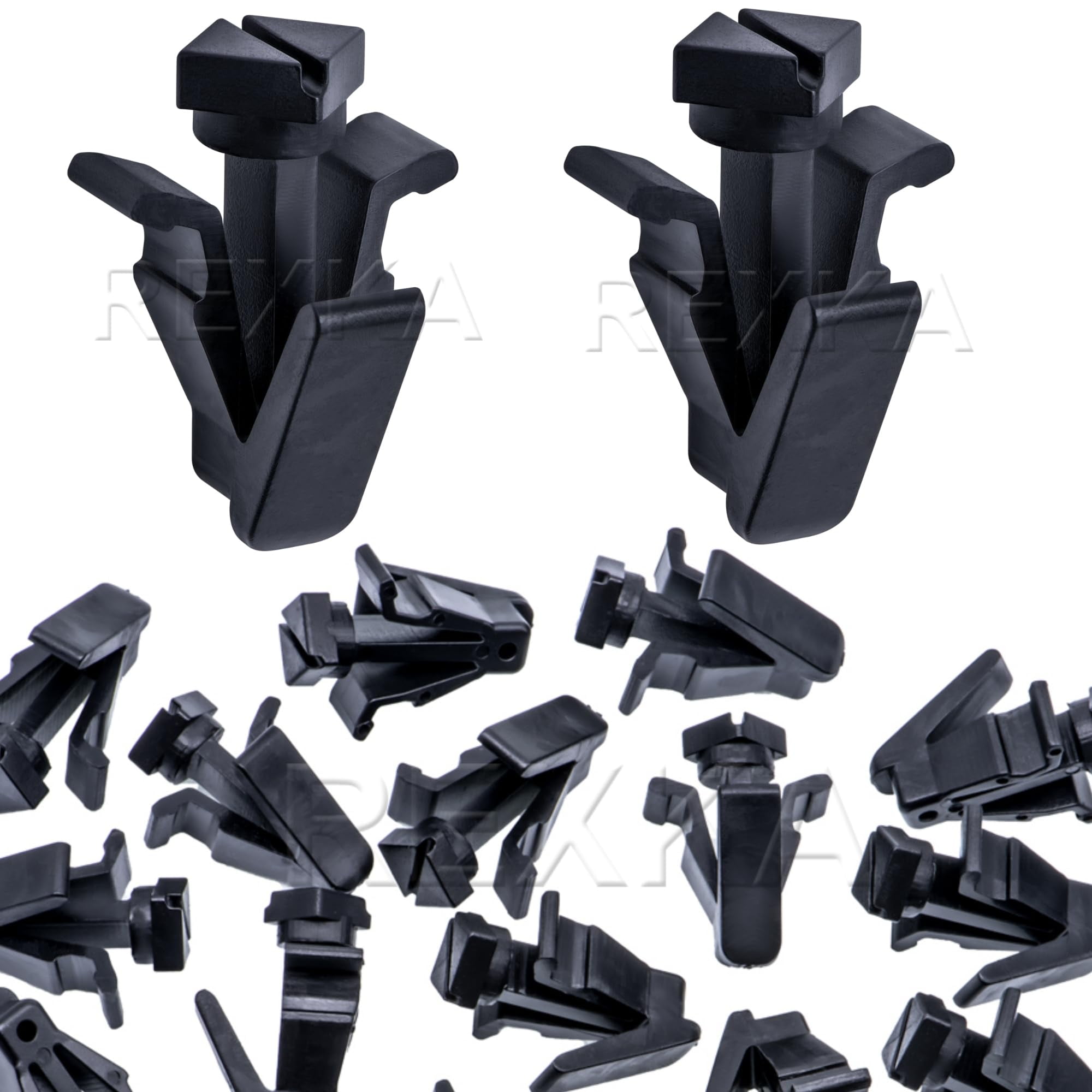 Rexka 15pcs Black Nylon IFF17 Front Grille Bumper Retainer Fastener ...