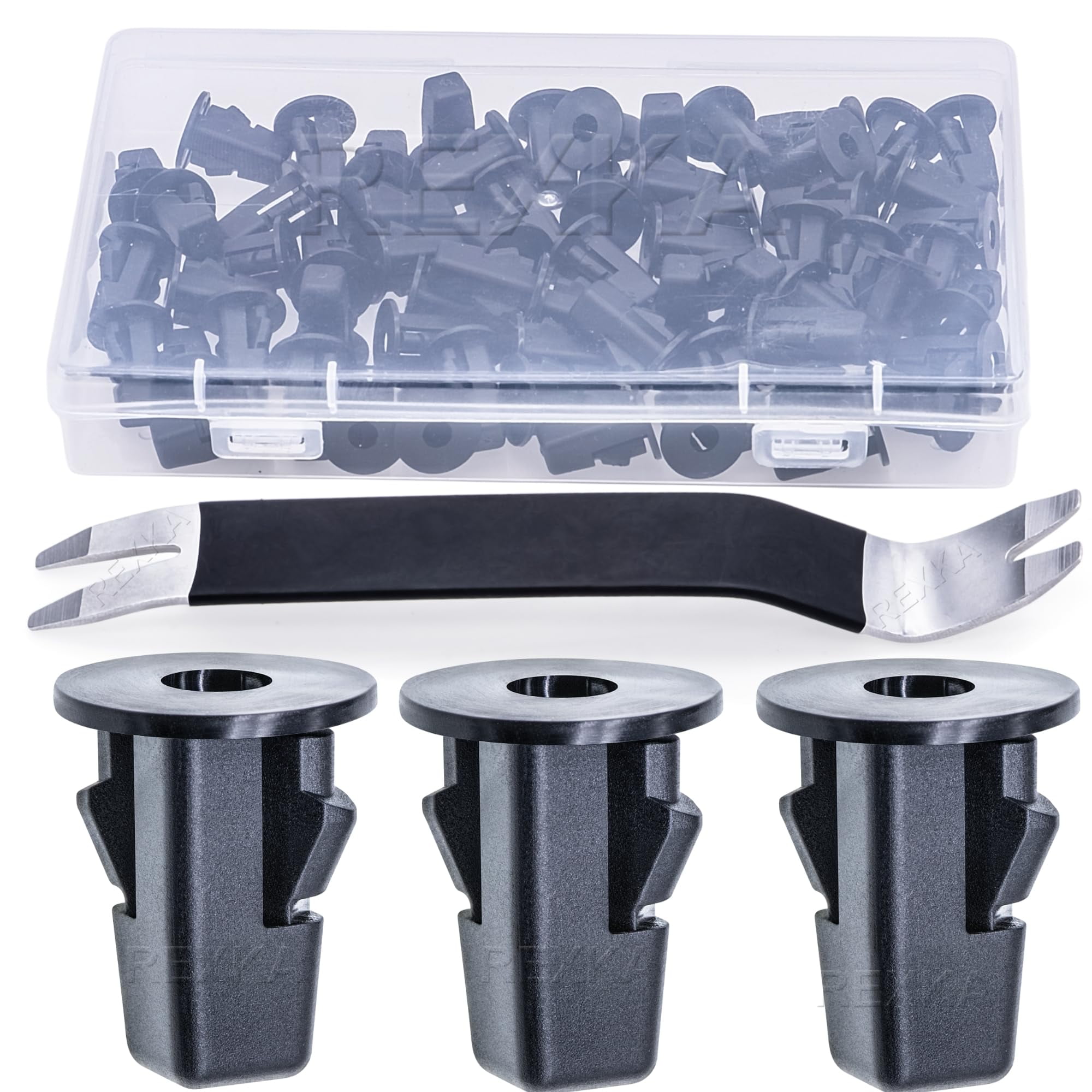 Rexka 41pcs Fender Liner RRF12 Clips Screw Grommet Retainer Compatible ...