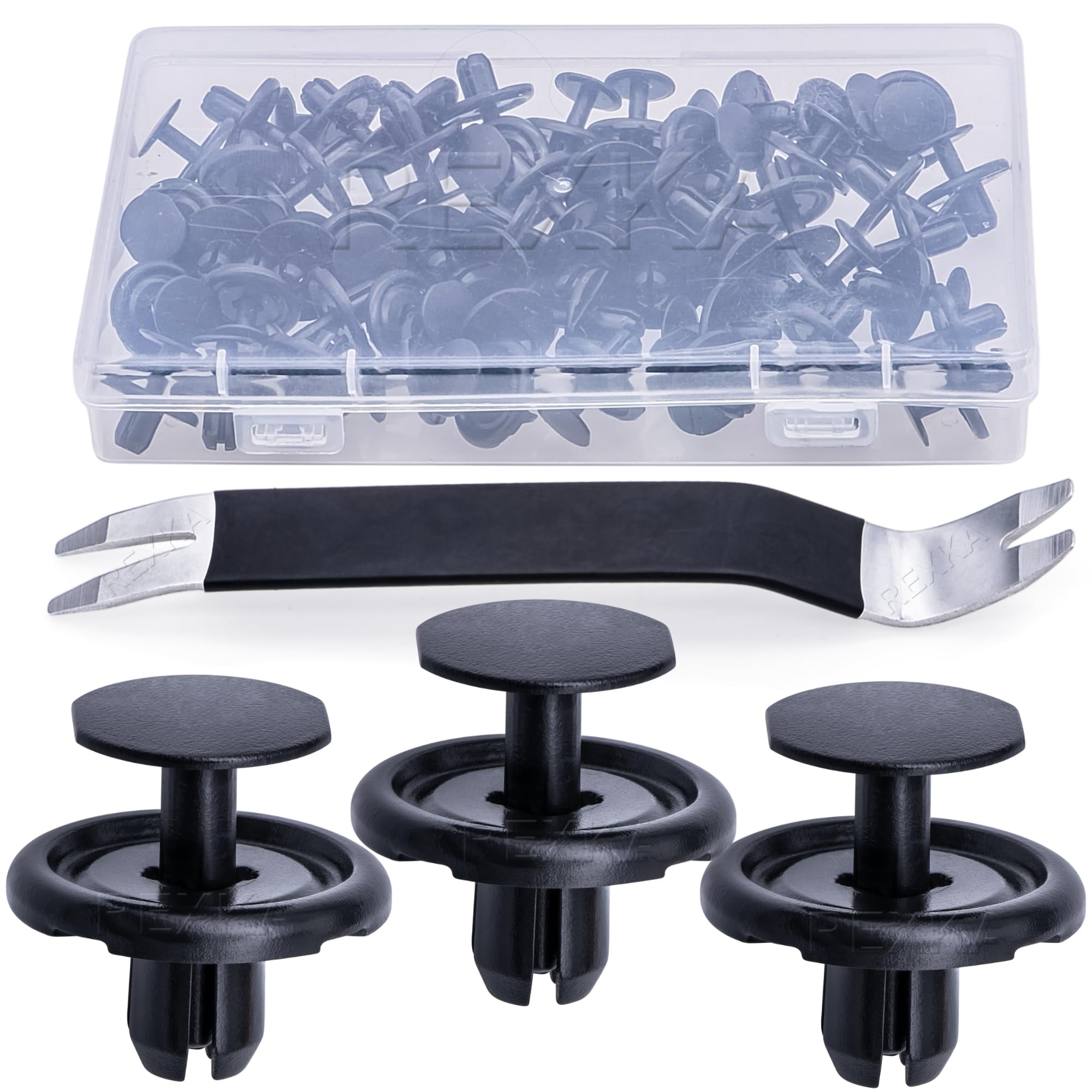 Rexka 41pcs Radiator Splash MMF7 Shield Front Fender Liner Push-Type ...