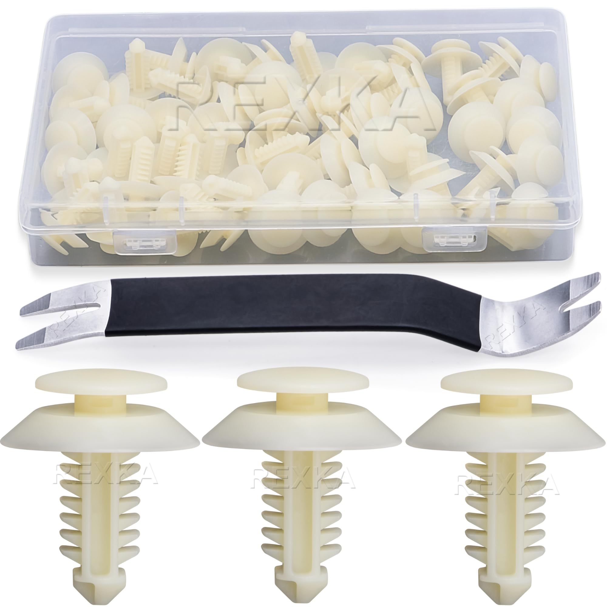 Rexka 51pcs Door Panel RRF12 Retainers Clips Compatible with Ford ...