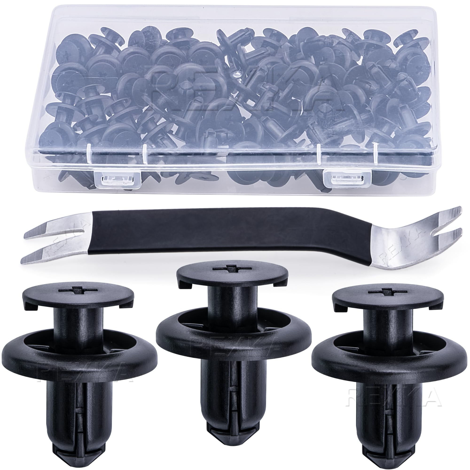 Rexka 51pcs Fender Liner KEF16 Retainer Floor Pan Shield Clip Wheel ...