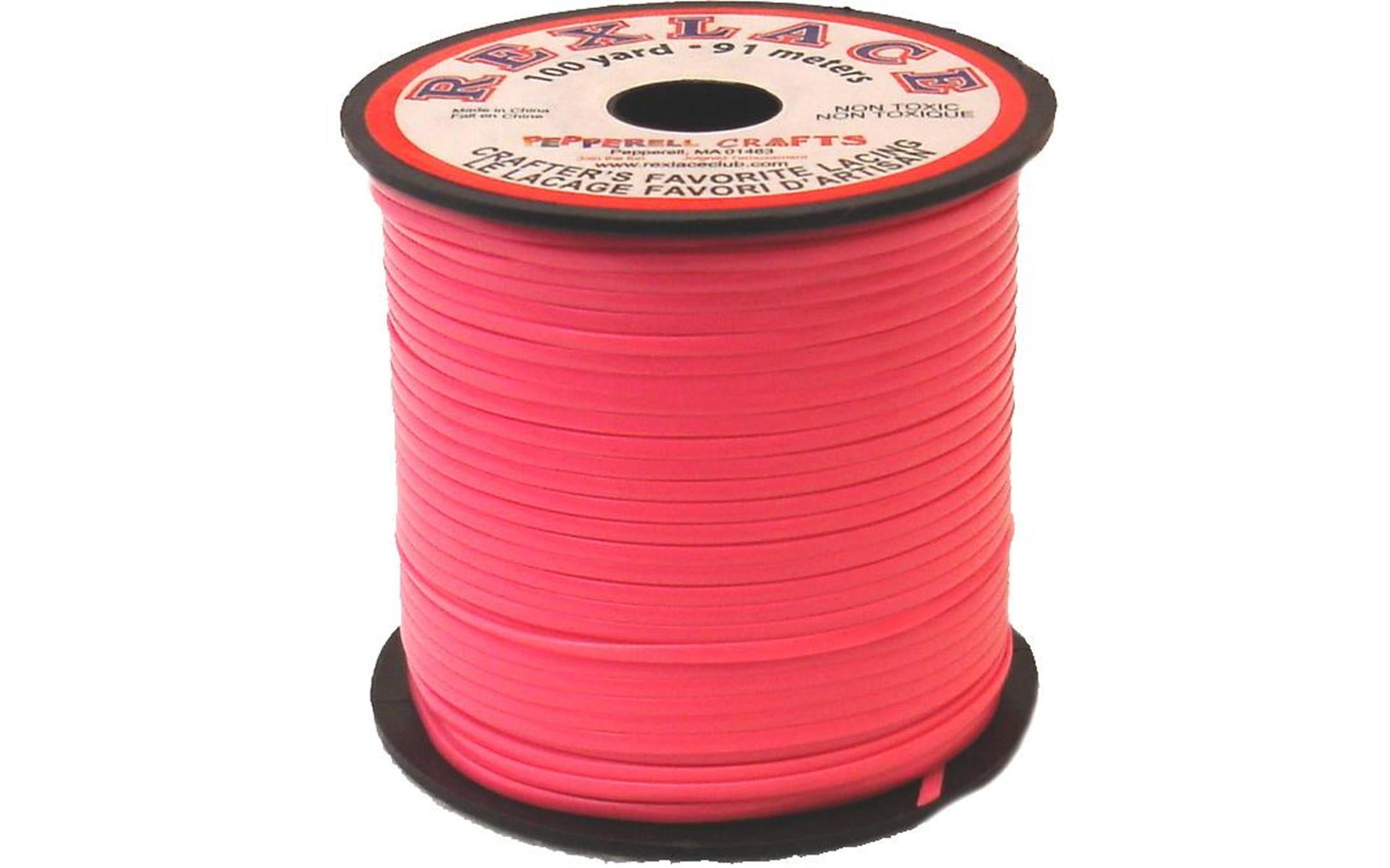 Rexlace Plastic Lacing .0938"X100yd-Neon Pink - Walmart.com