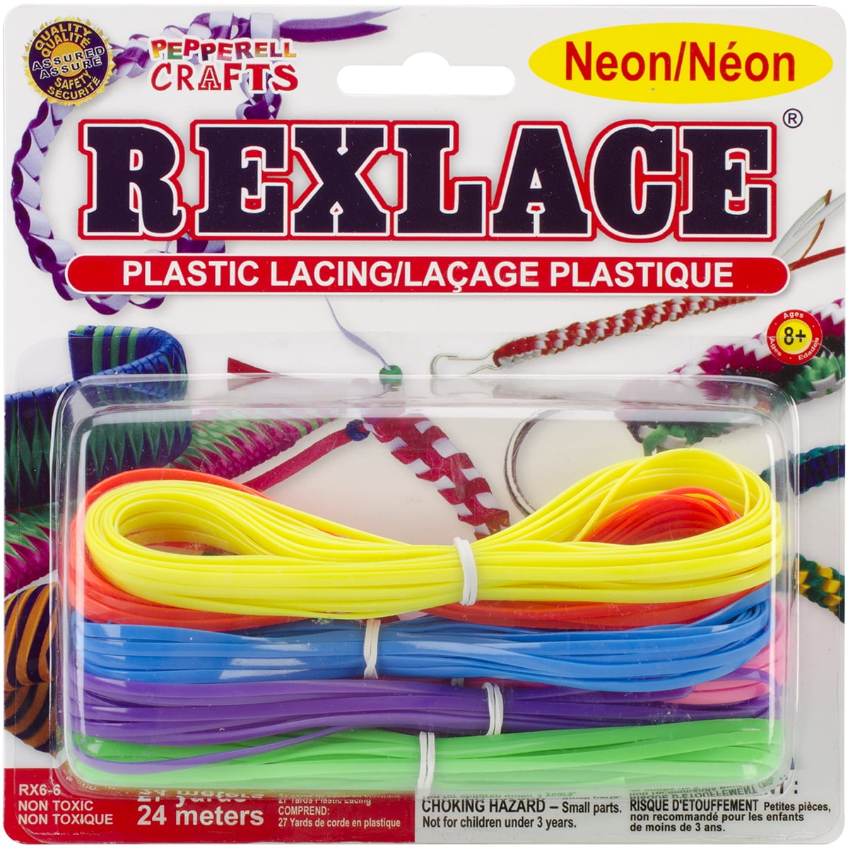 Rexlace Plastic Lacing 27yd-Neon - Walmart.com