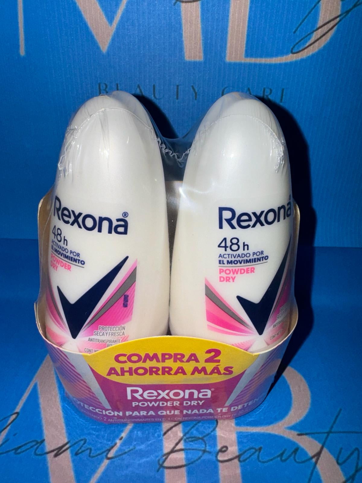 Rexona deodorant women roll on Powder Dry 48H 50 Each ( 2 Packs ...