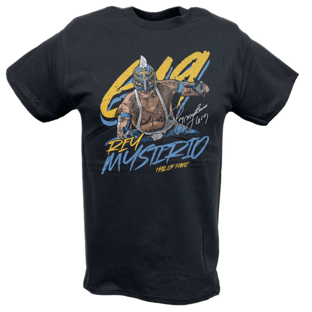 Rey Mysterio 619 Hall Of Fame Black T-shirt - Walmart.com