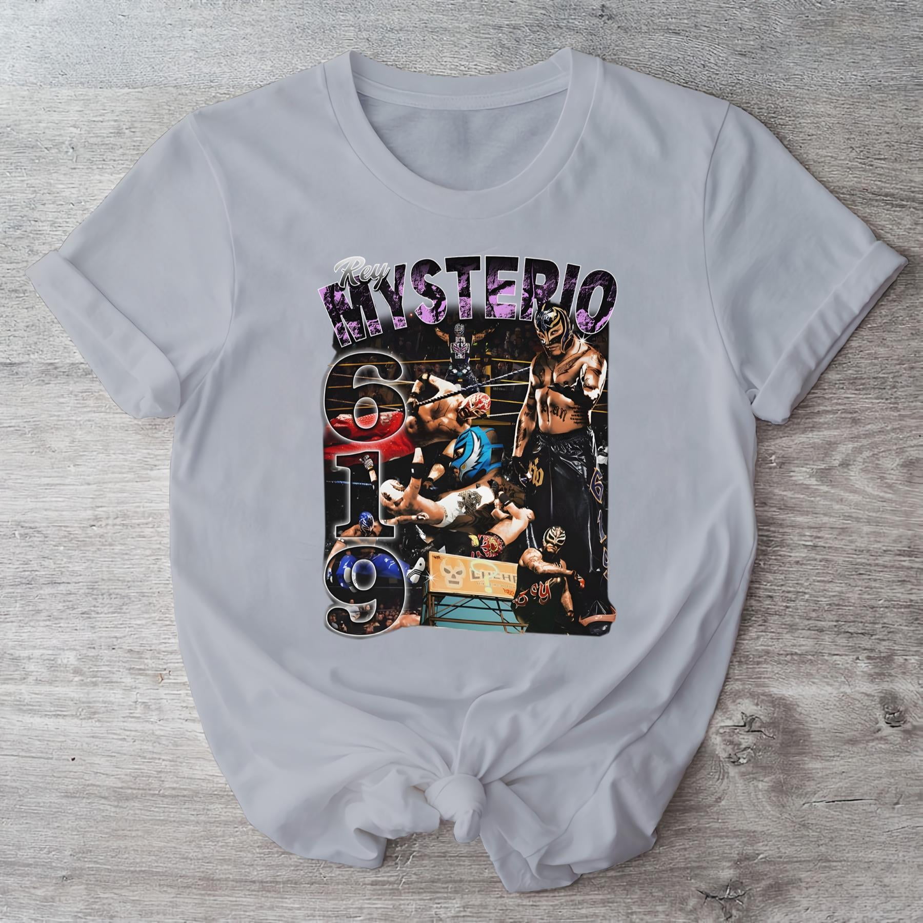 Rey Mysterio t-shirf ECW WCW WWF WRESTLING-TH34521 - Walmart.com