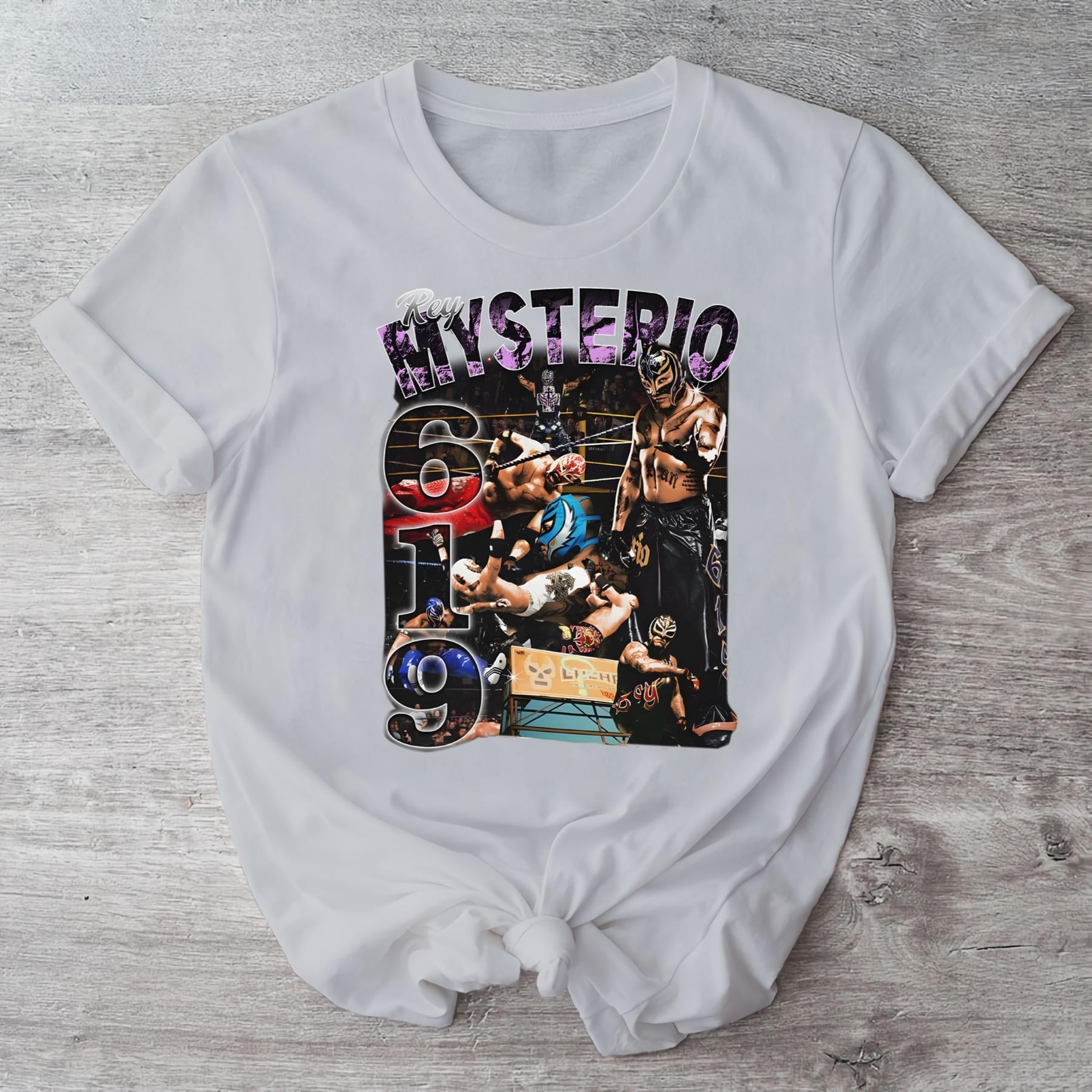 Rey Mysterio t-shirf ECW WCW WWF WRESTLING-TH34521 - Walmart.com