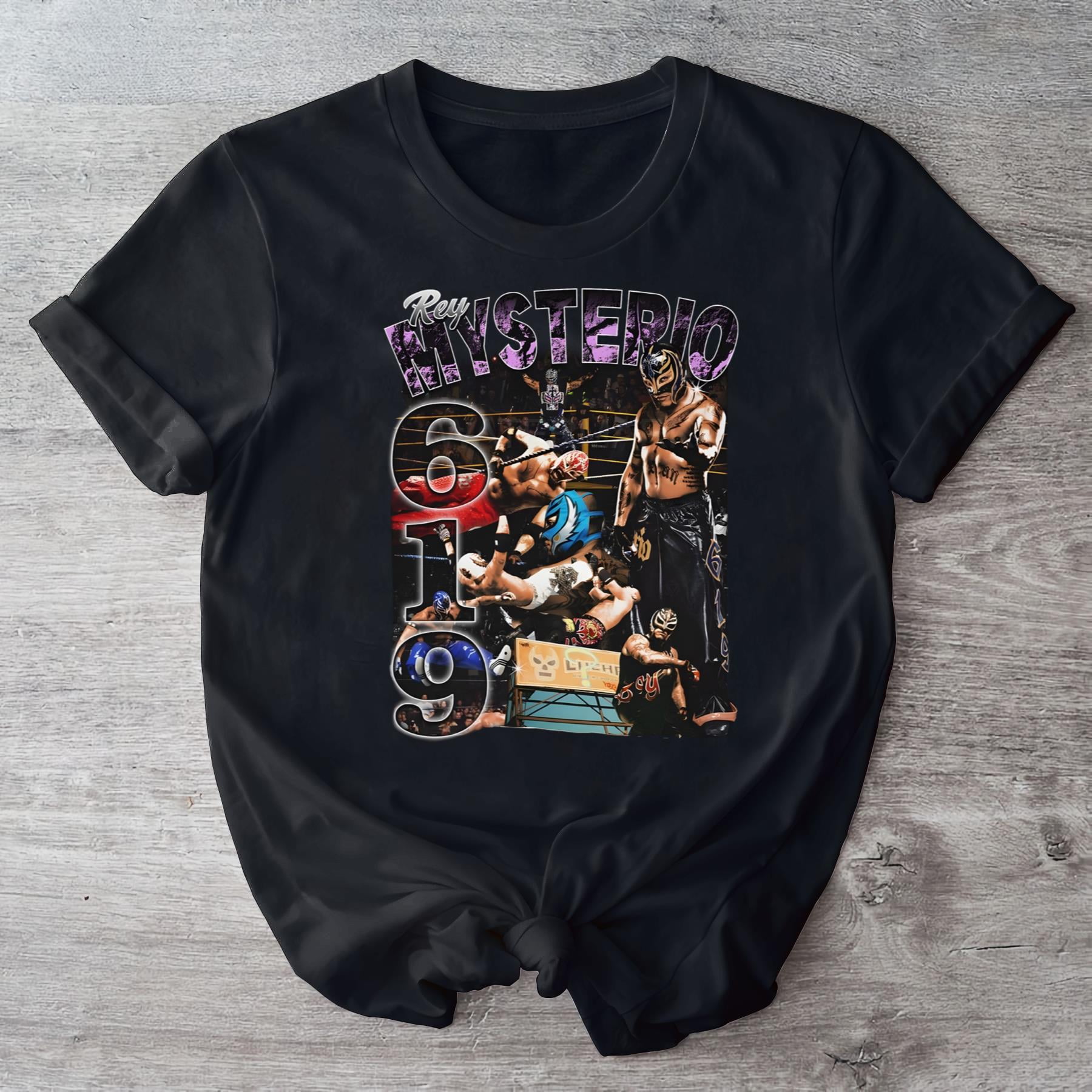 Rey Mysterio t-shirf ECW WCW WWF WRESTLING-TH34521 - Walmart.com