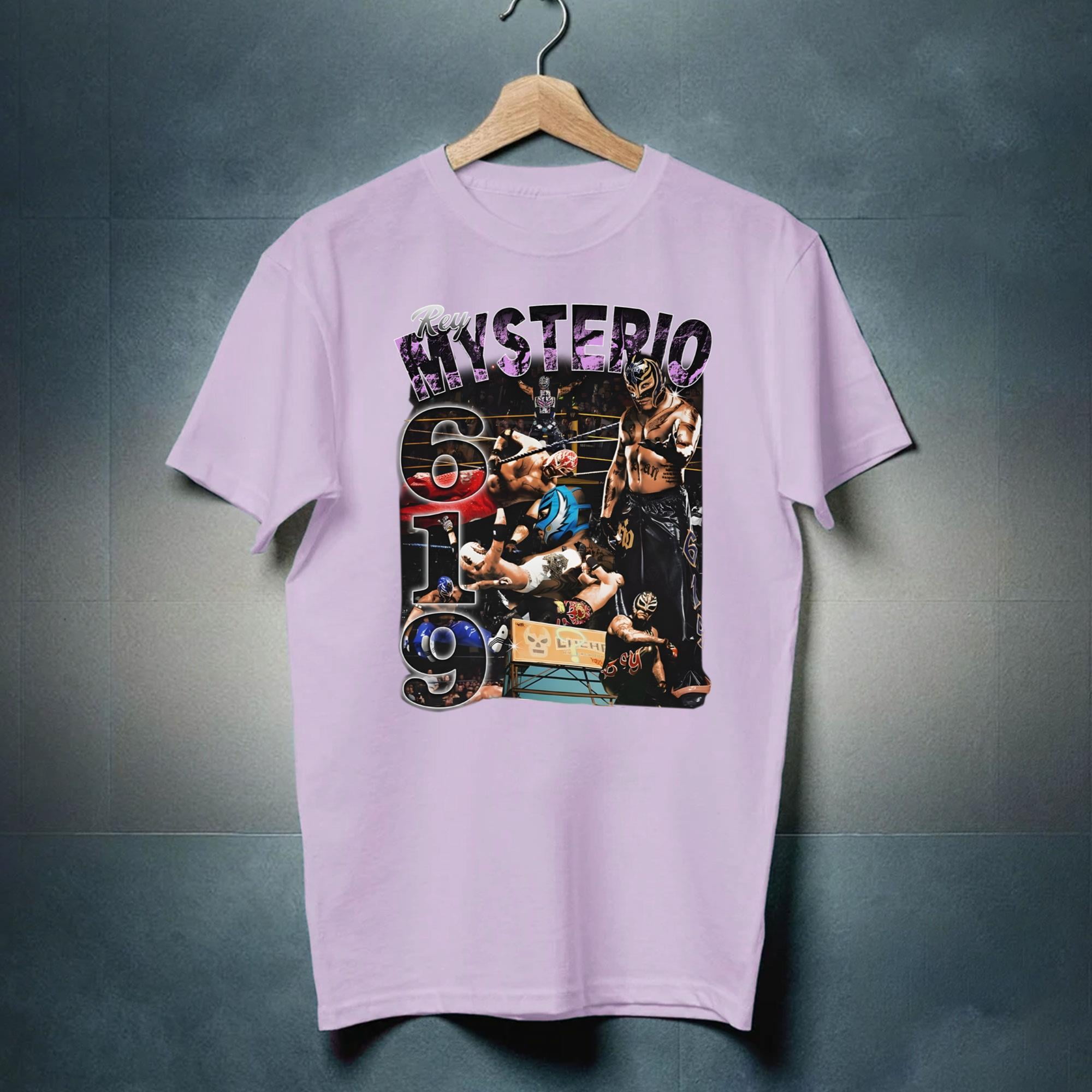 Rey Mysterio t-shirf ECW WCW WWF WRESTLING-TH34521 - Walmart.com
