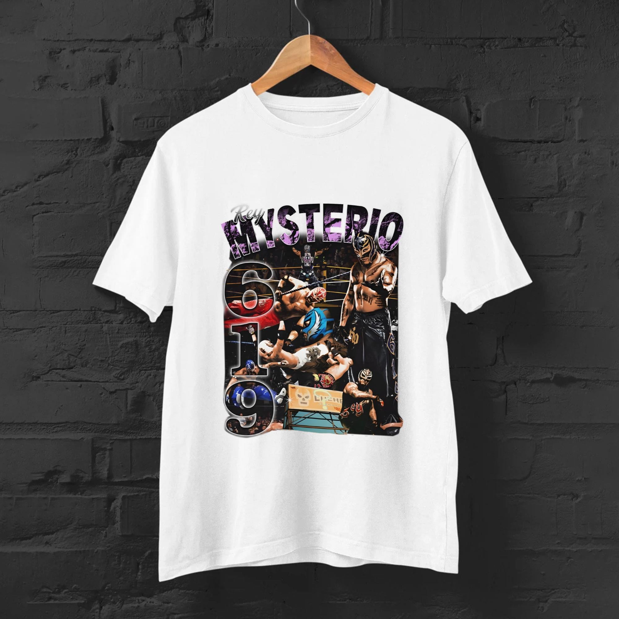 Rey Mysterio t-shirf ECW WCW WWF WRESTLING - Walmart.com