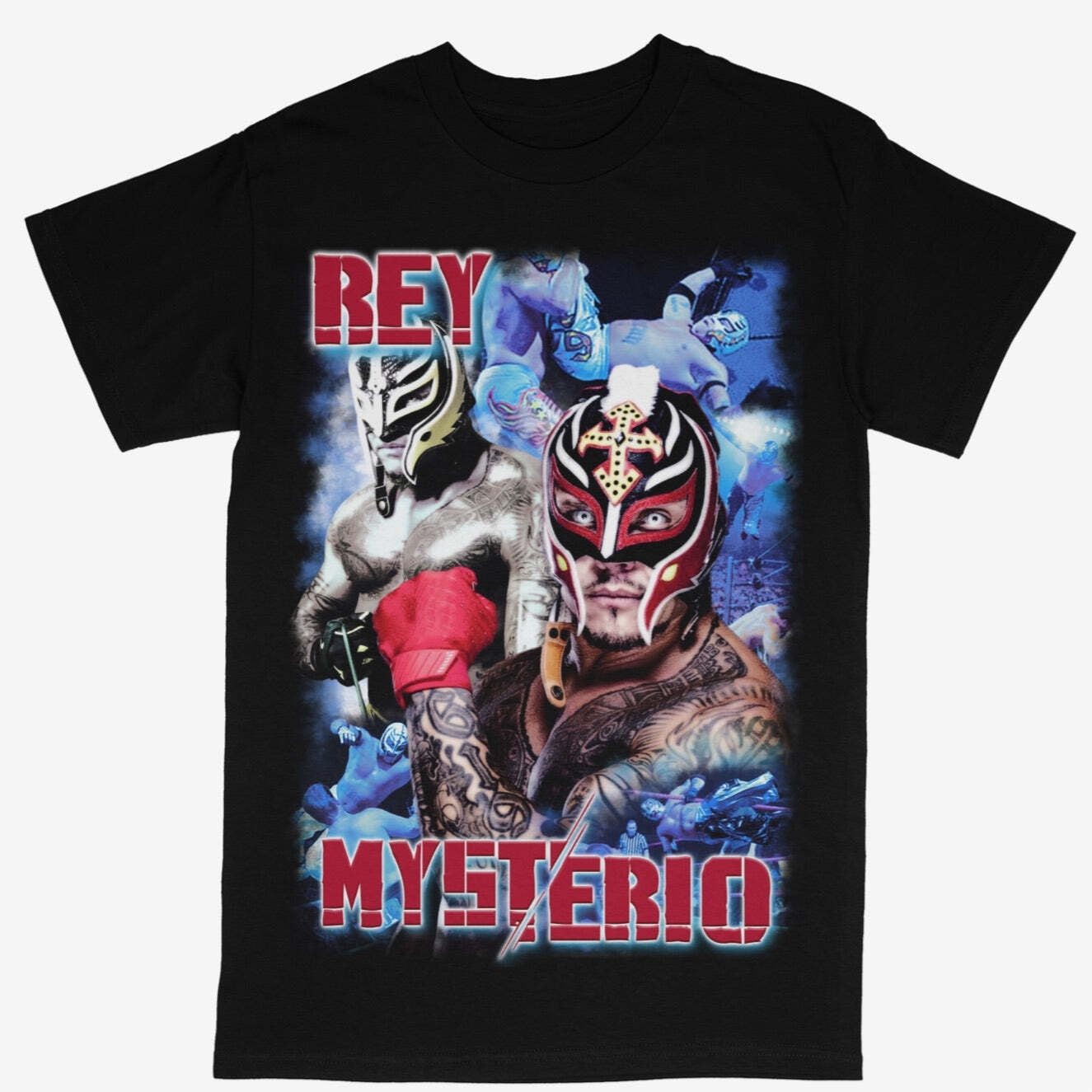 Rey Mysterio t-shirf ECW WCW WWF WRESTLING - Walmart.com