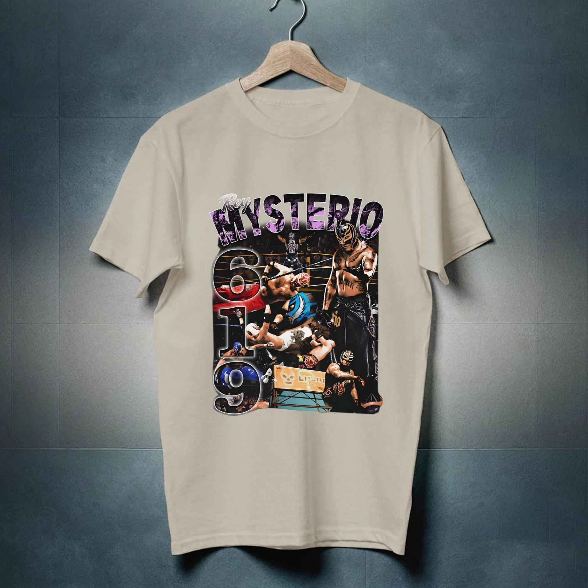 Rey Mysterio t-shirf ECW WCW WWF WRESTLING - Walmart.com