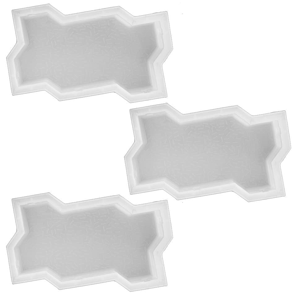 Reyal ZigzagUnipaver Block Mould Pack of 3 PLASTIC Make in India PP ...