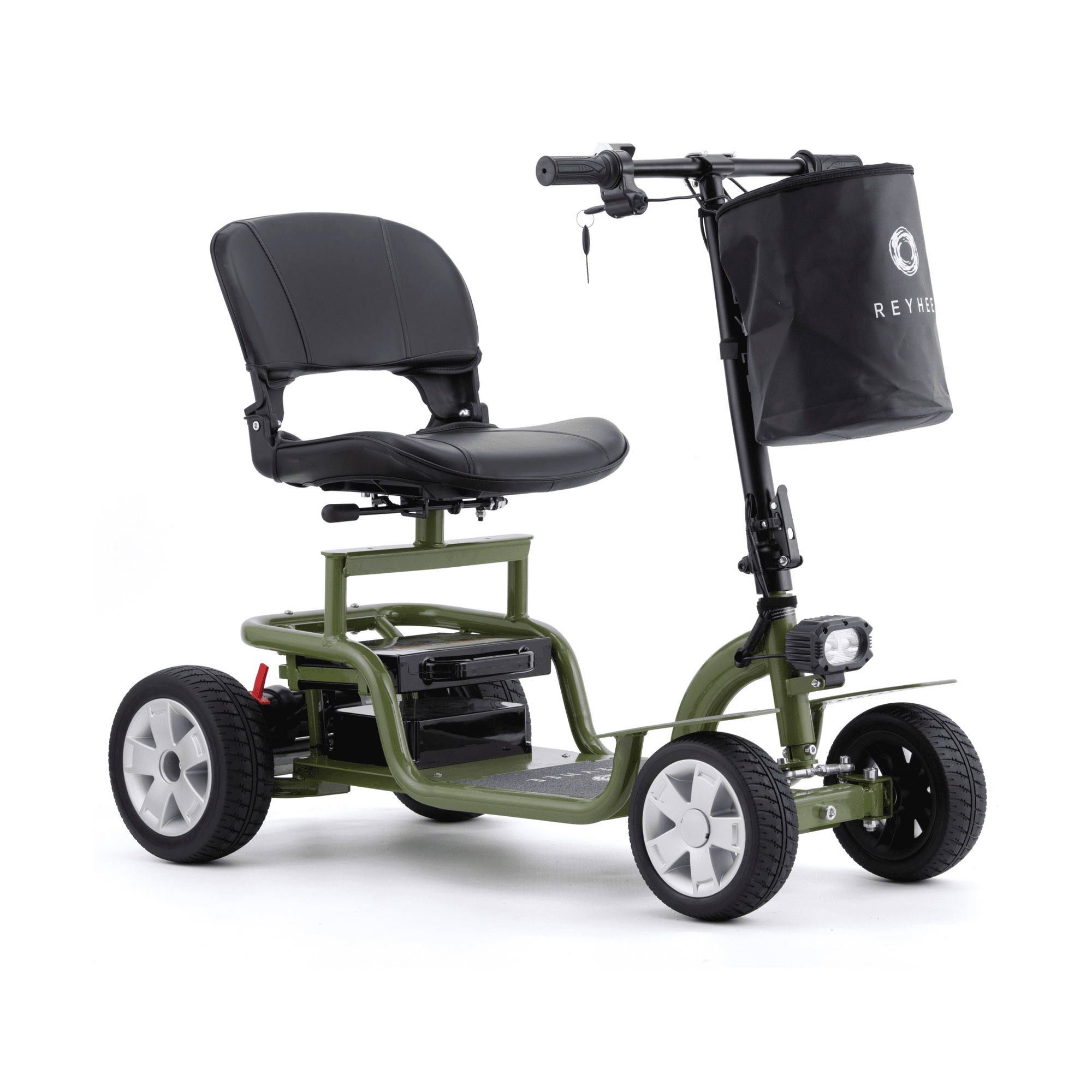 Reyhee Exo 4-Wheel Folding Mobility Scooter, 300 Lb Limit, 14 miles ...
