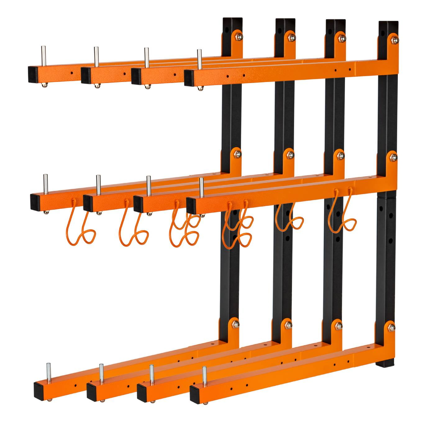 Reykilor 720 lb Capacity 4 Pack Lumber Storage Rack, 3 Level Wall Mount ...