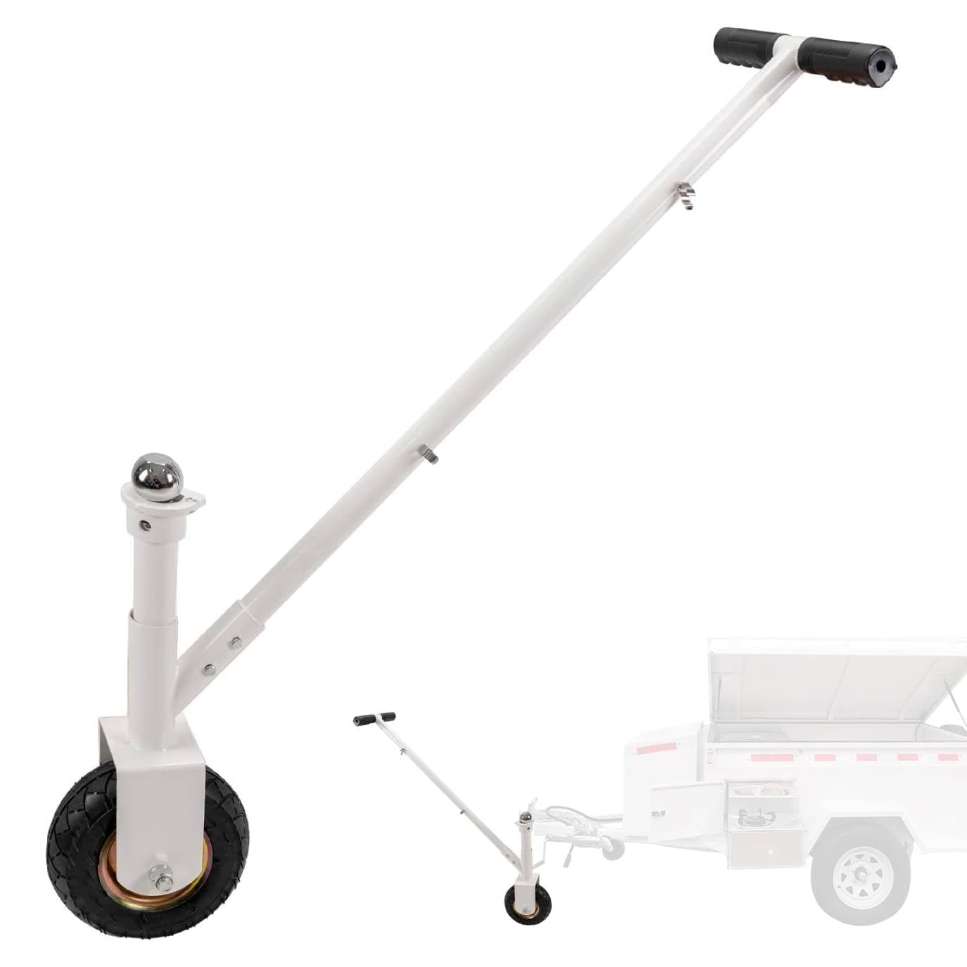 Reykilor Portable Trailer Dolly with 2" Ball and 10" Pneumatic Rubber ...