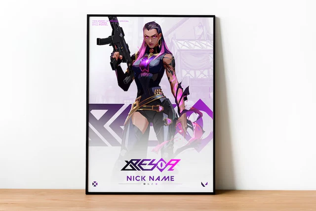 Reyna Valorant Valorant Poster Gaming Poster Gamer Room Decor Gamer ...