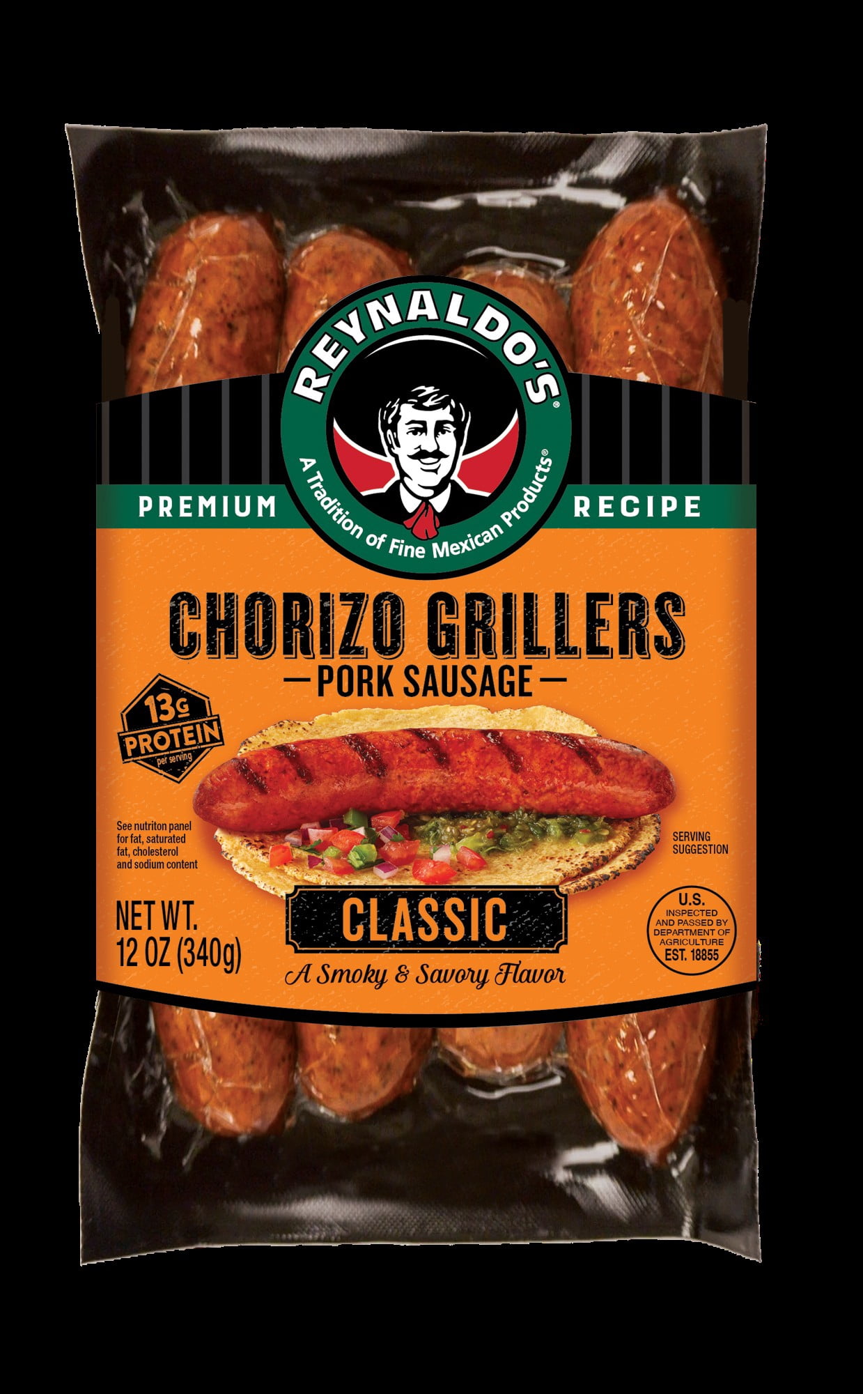 Reynaldo's Chorizo Grillers, 12 oz - Walmart.com