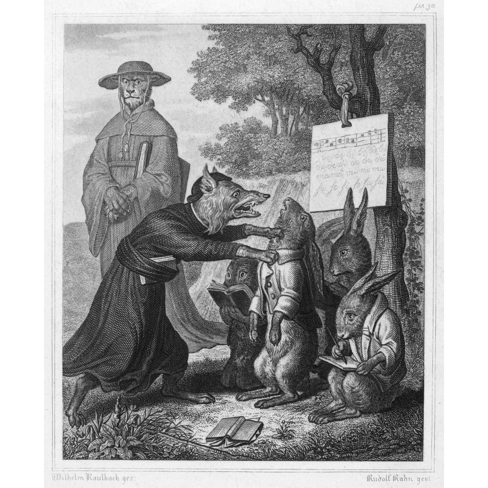 Reynard The Fox 1846. Nsteel Engraving German 1846 After Wilhelm Von ...
