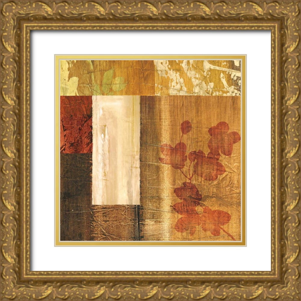 Reynaud, Martine 12x12 Gold Ornate Wood Framed with Double Matting ...