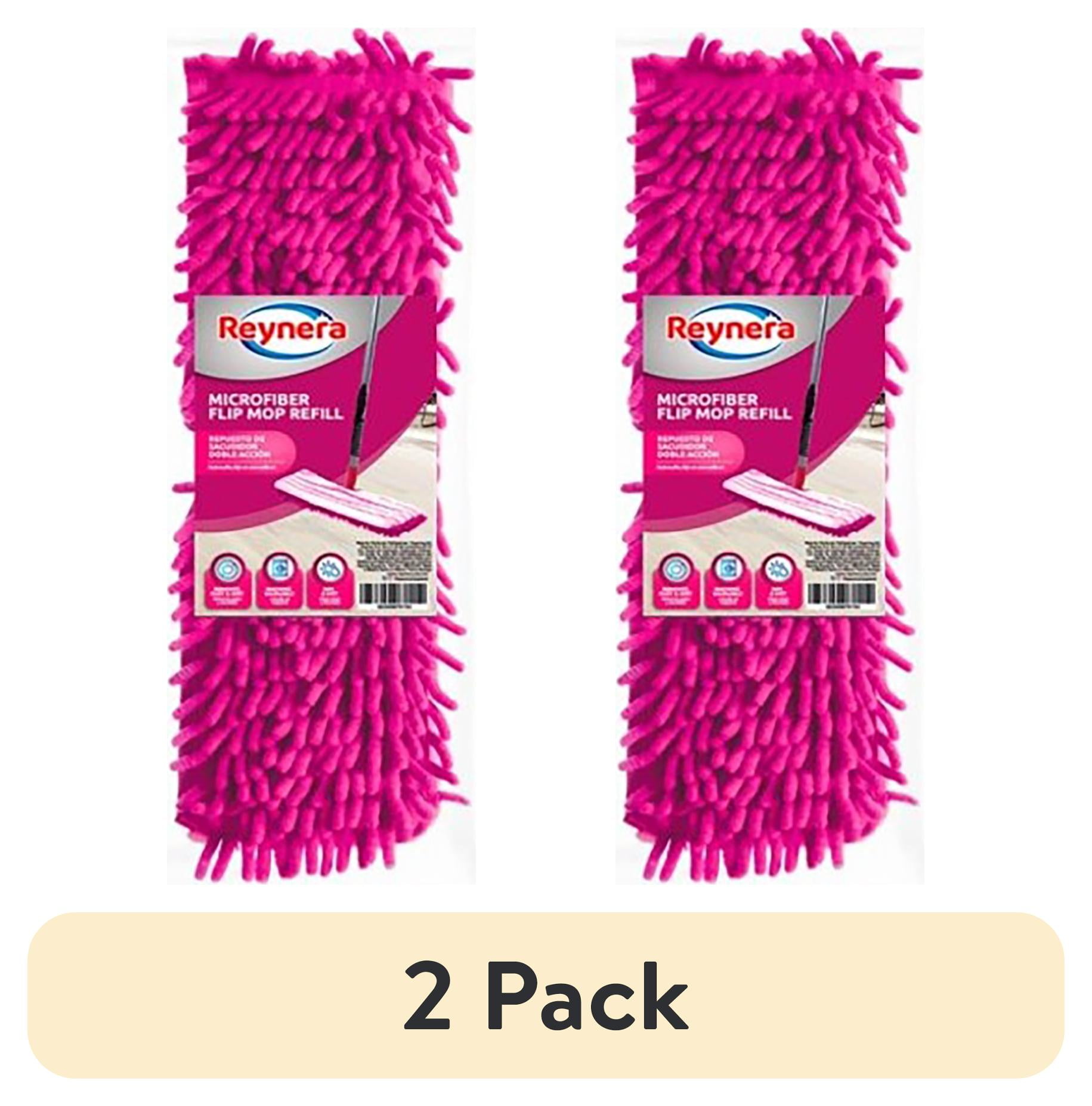 (2 pack) Reynera Microfiber Dust Mop Refill, Magenta - Walmart.com