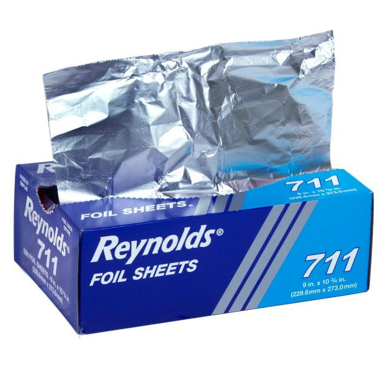 "Reynolds Aluminium Grill, Pop Up Interfold Foil Sheets, Silver, 10.75 ...