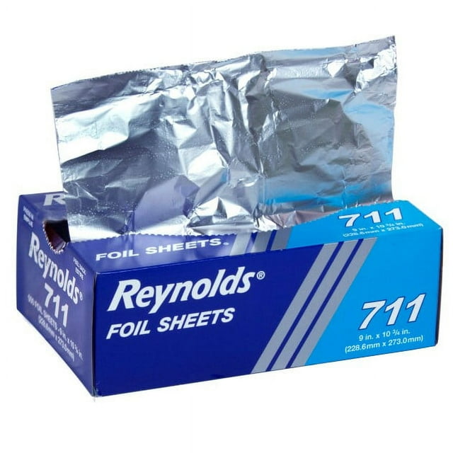 "Reynolds Aluminium Grill, Pop Up Interfold Foil Sheets, Silver, 10.75 ...