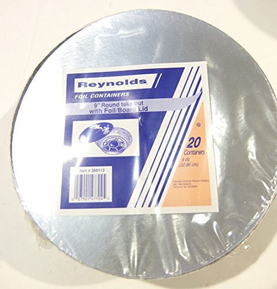 Brandclub - Reynolds 9" Round Take Out Foil Storage Container with Foil ...